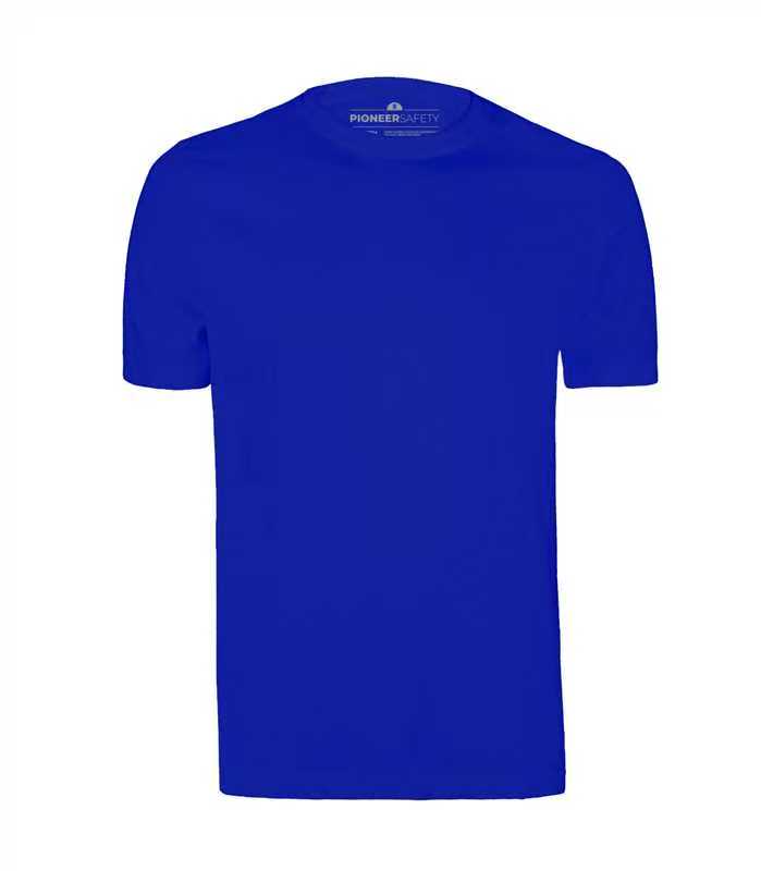 PIONEER ROYAL BLUE CREW NECK T-SHIRT 100% COTTON – Precisionware